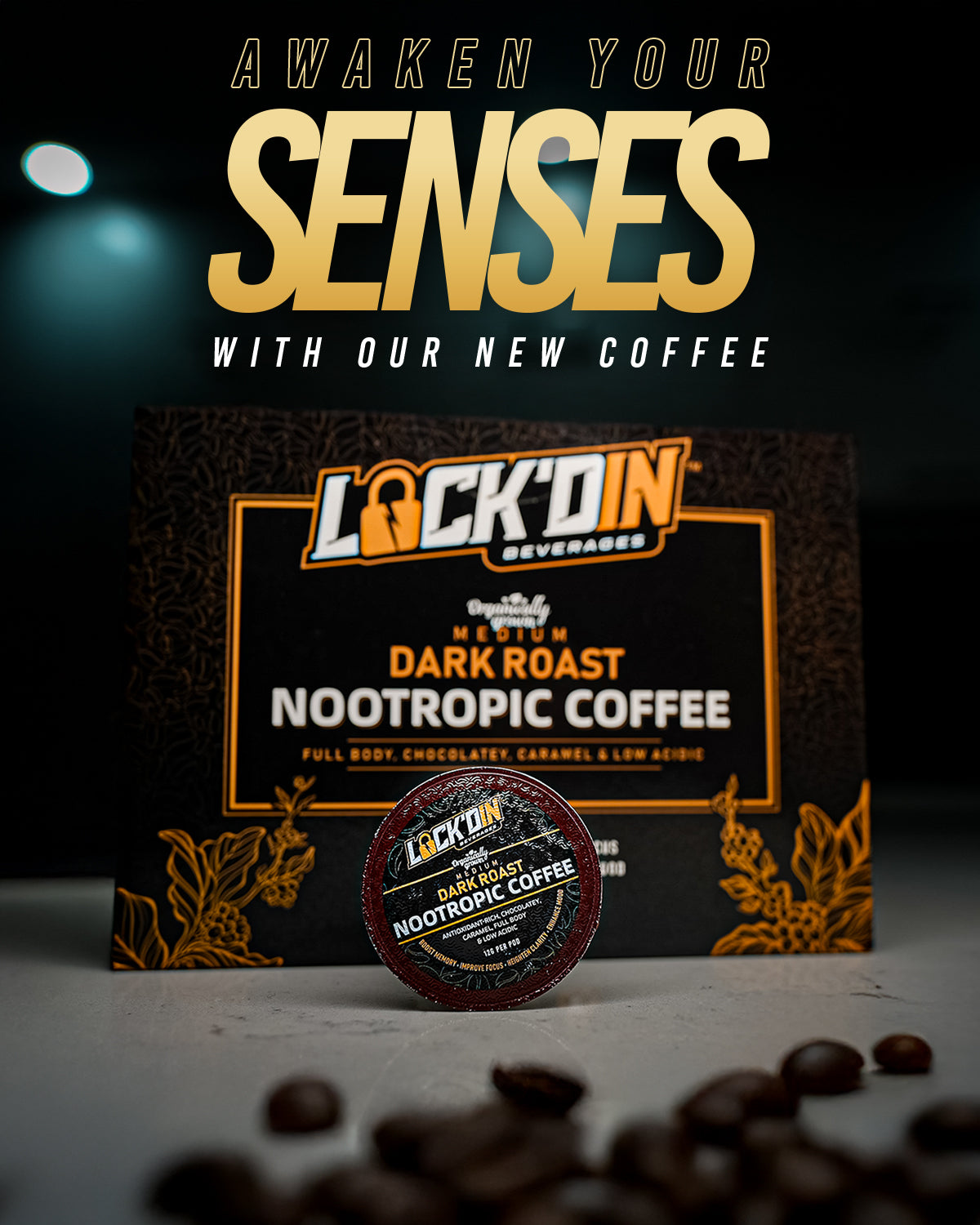 LOCK'DIN™️ | Hydrogen & Alkaline Waters, Nootropic Drinks and Coffee