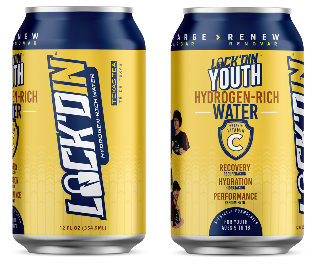 LOCK'DIN™️ Hydrogen-Infused Water, Hydrogen Rich Water Cans for Sale